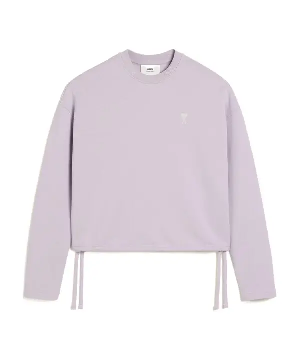 AMI Paris De Coeur Sweatshirt - Lavender