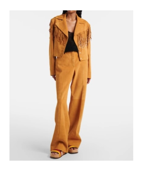 Gabriela Hearst Norman Belted Suede Wide-leg Pants - Brown