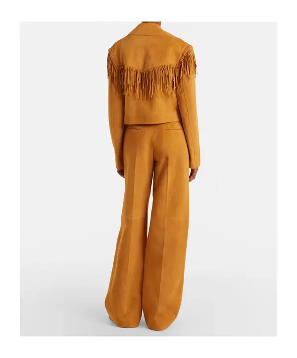 Gabriela Hearst Norman Belted Suede Wide-leg Pants - Brown