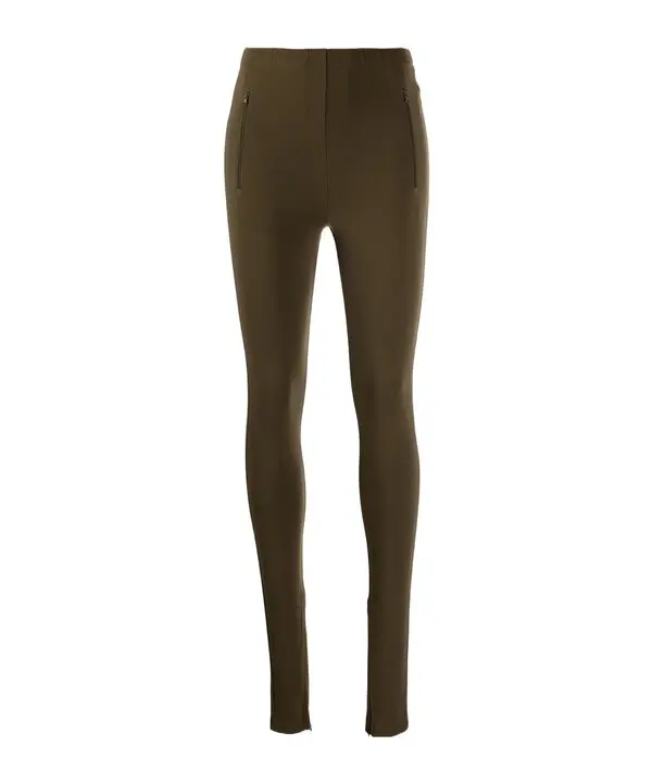 Wardrobe.NYC Zipped Leggings - Green
