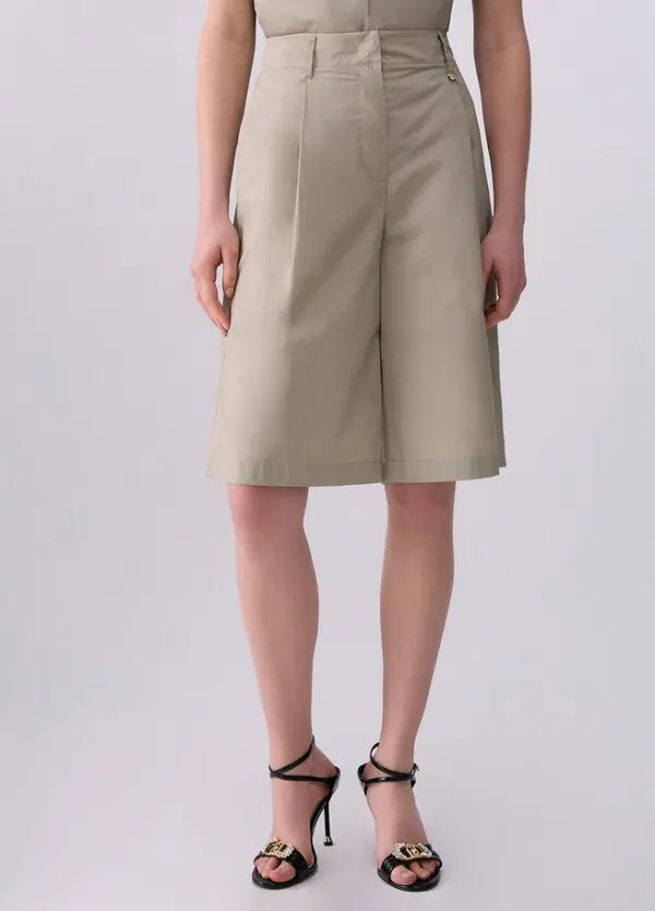 Liu Jo Poplin Bermuda Shorts