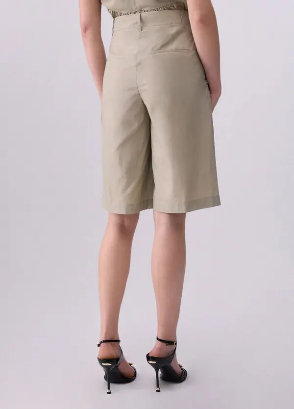 Liu Jo Poplin Bermuda Shorts