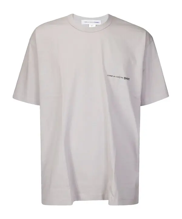 Comme Des Garçons Cotton T-shirt With Print - Grey