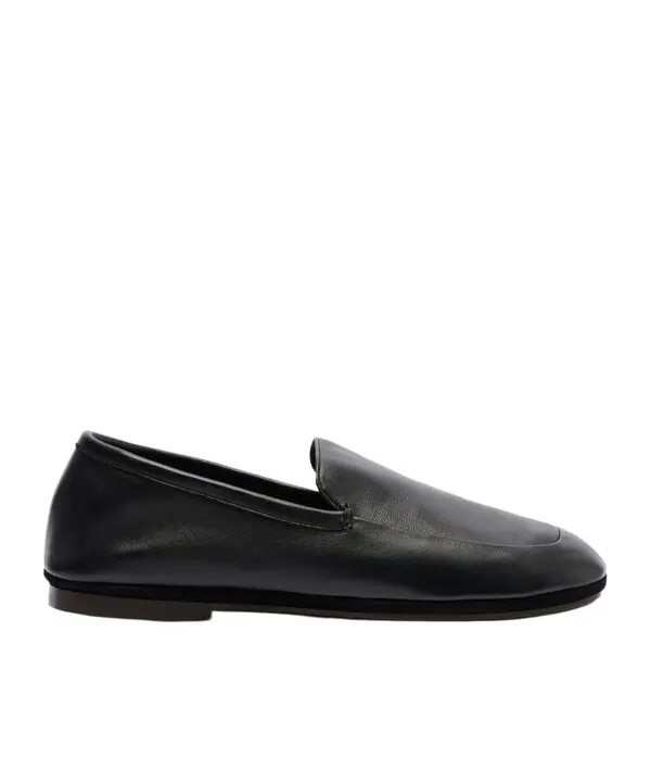 LEMAIRE Outdoor Leather Slip-on Shoes - Black