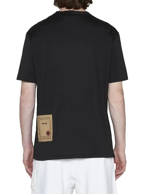 TEN C Logo-patch Cotton T-shirt