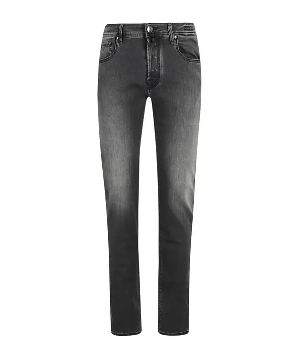 Jacob Cohen Logo-patch Jeans - Black