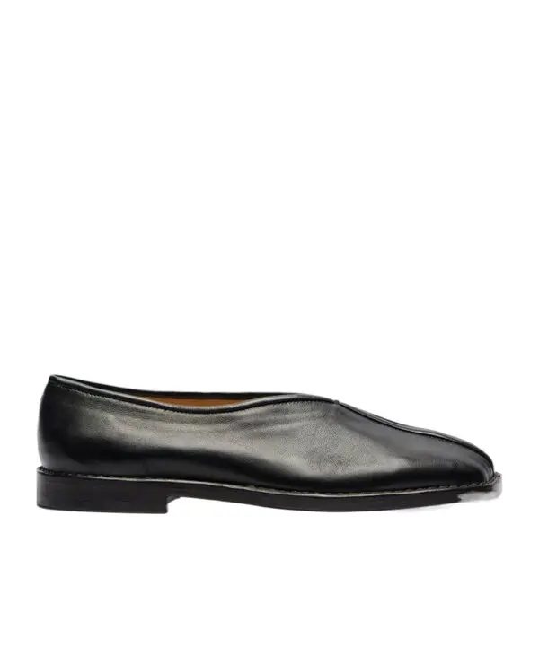 LEMAIRE Piped Leather Slip-on Shoes
