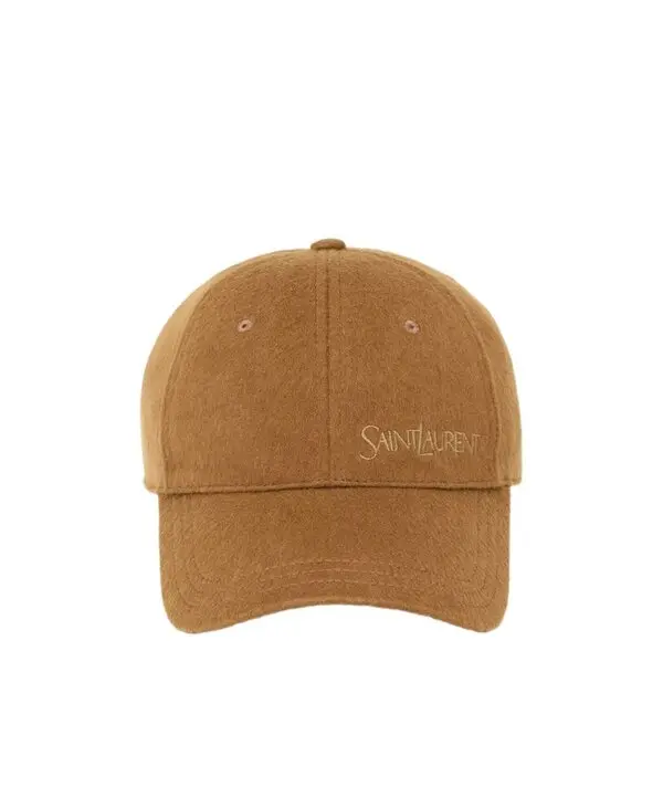 Saint Laurent Logo Embroidered Baseball Cap