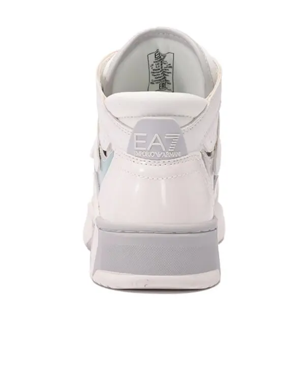 EA7 Iridescent-effect High-top Sneakers