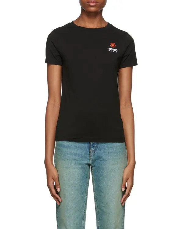 Kenzo Boke Flower Embroidered Crewneck T-shirt