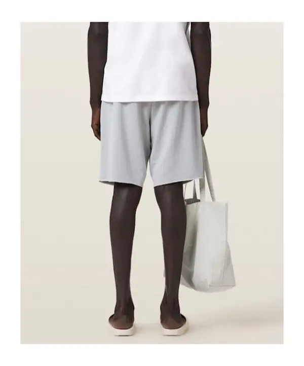 ALLSAINTS Helix Raw-cut Drawstring Shorts - Soft Ash