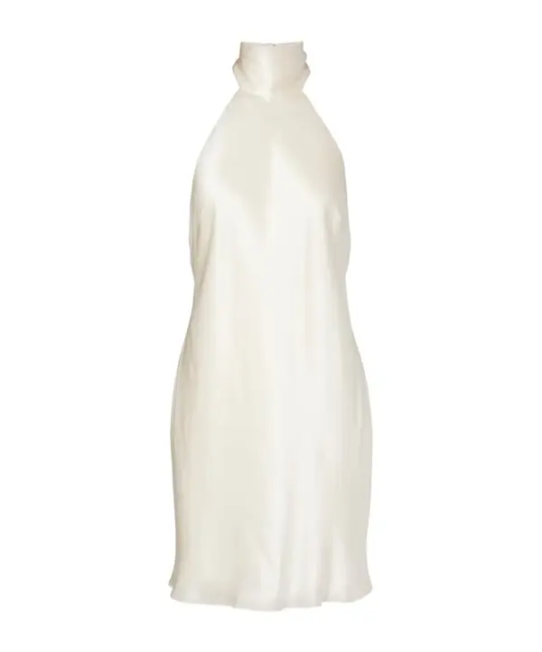 Rixo Tie-up Mini Dress - White