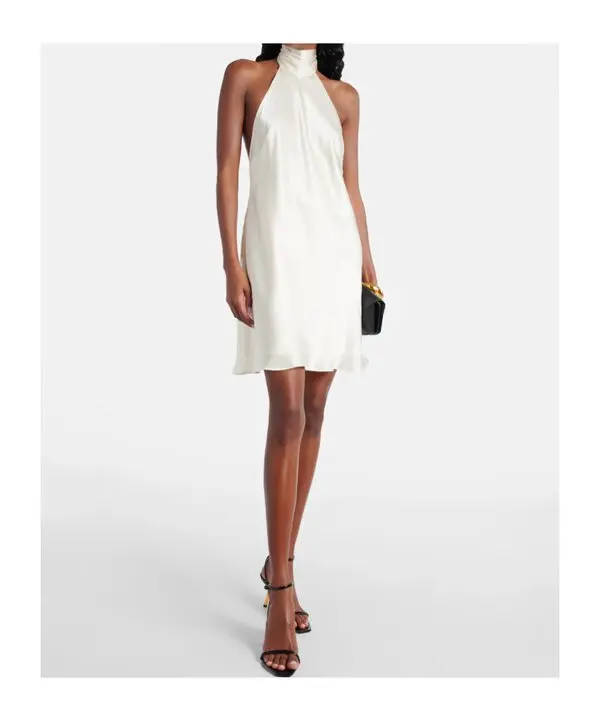 Rixo Tie-up Mini Dress