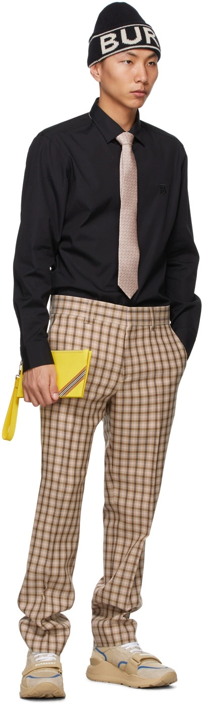 Burberry Logo Embroidered Button-up Shirt