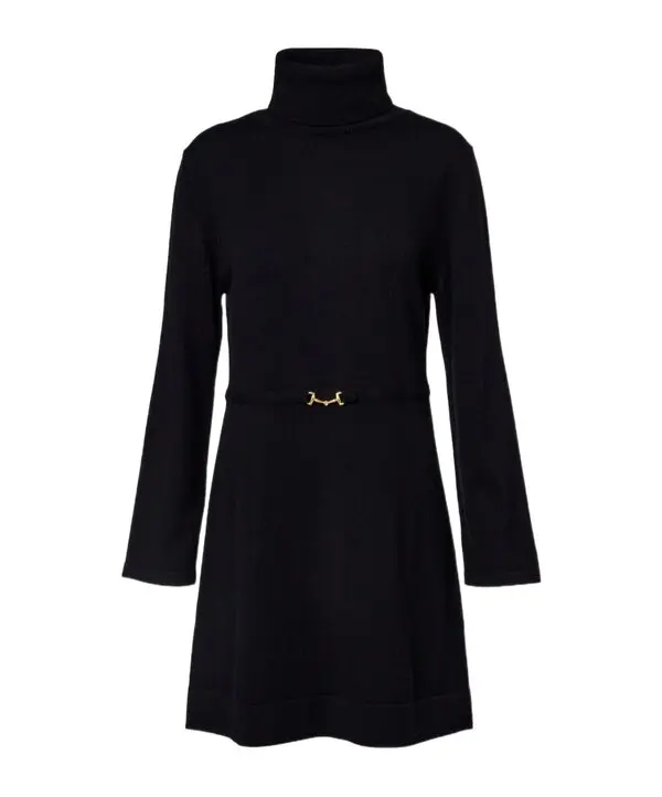 Rixo High-necked Knitted Dress