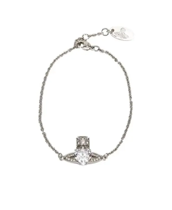 VIVIENNE WESTWOOD Logo Charm Bracelet - Gray