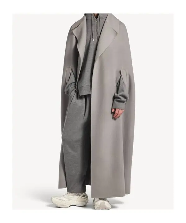 Balenciaga Long Double-faced Cape Coat
