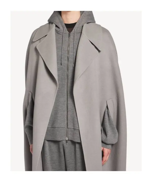 Balenciaga Long Double-faced Cape Coat