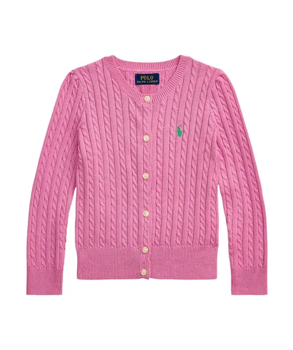 Polo Ralph Lauren Long Sleeve Knitted Cardigan - Pink