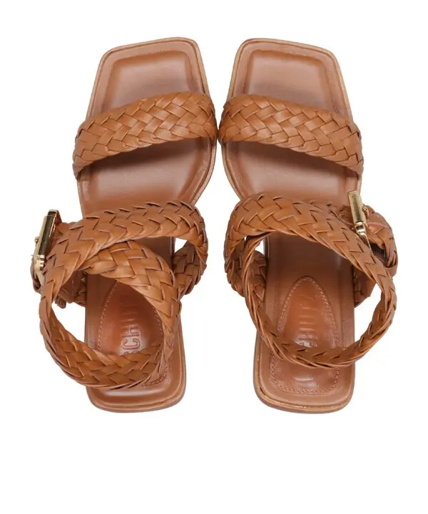 Schutz Braided Block Heeled Sandals