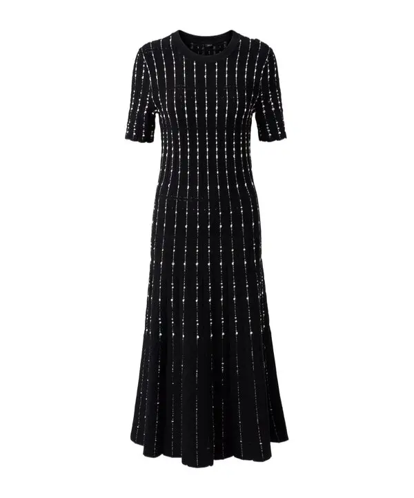 JOSEPH Ribbed-knit Midi Dress