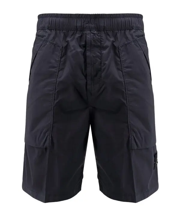 Stone Island Logo Patch Bermuda Shorts