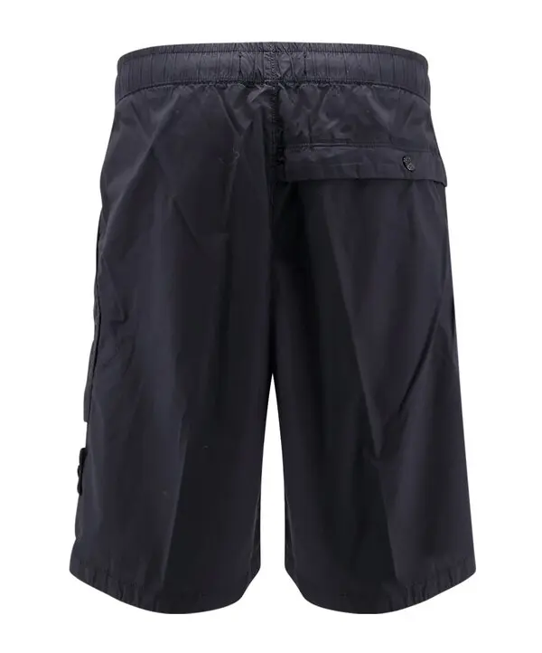 Stone Island Logo Patch Bermuda Shorts