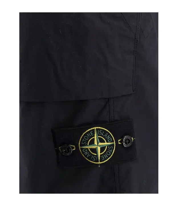 Stone Island Logo Patch Bermuda Shorts