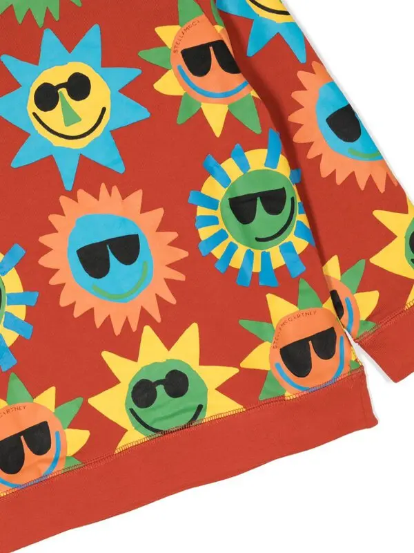 Stella McCartney Sun-print Cotton Sweatshirt