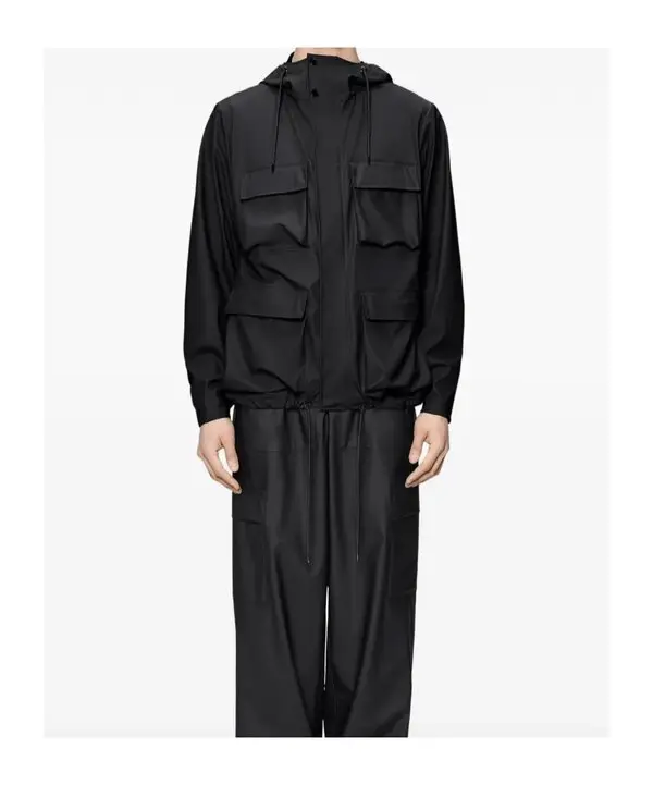 Rains Pocket Detail Hooded Jacket