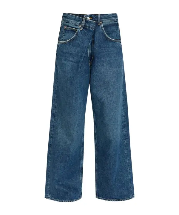 AGOLDE High-waisted Wide-leg Jeans - Blue