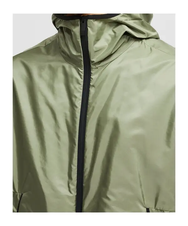 Moncler Granier Logo Patch Zip-up Jacket