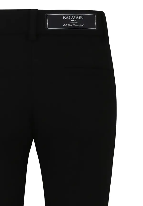 Balmain Logo-patch Flared Trousers
