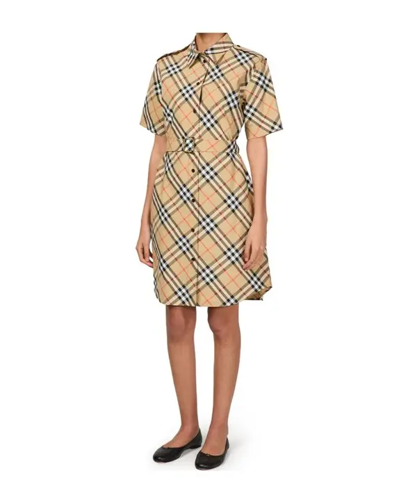 Burberry Check Shirt Dress