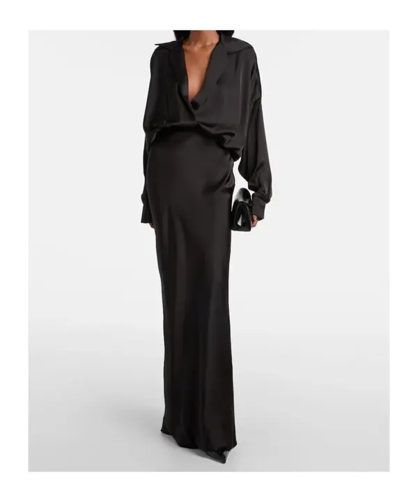 Norma Kamali Long-sleeved Gown
