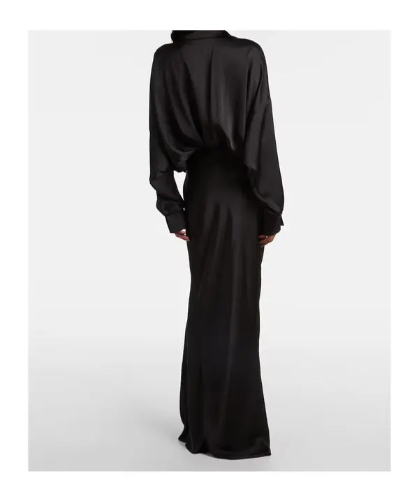 Norma Kamali Long-sleeved Gown