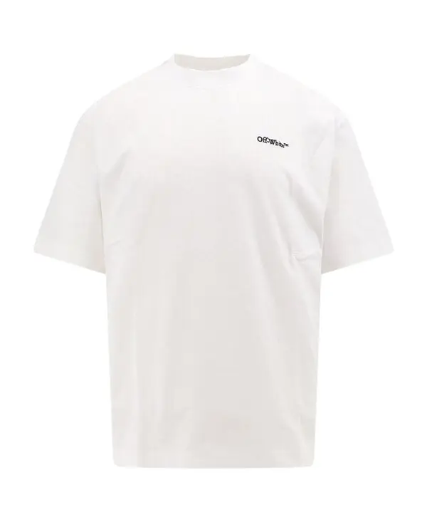 Off-White Logo Detailed Crewneck T-shirt - White