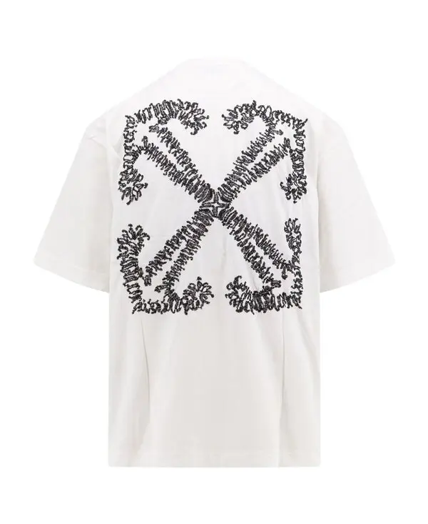 Off-White Logo Detailed Crewneck T-shirt