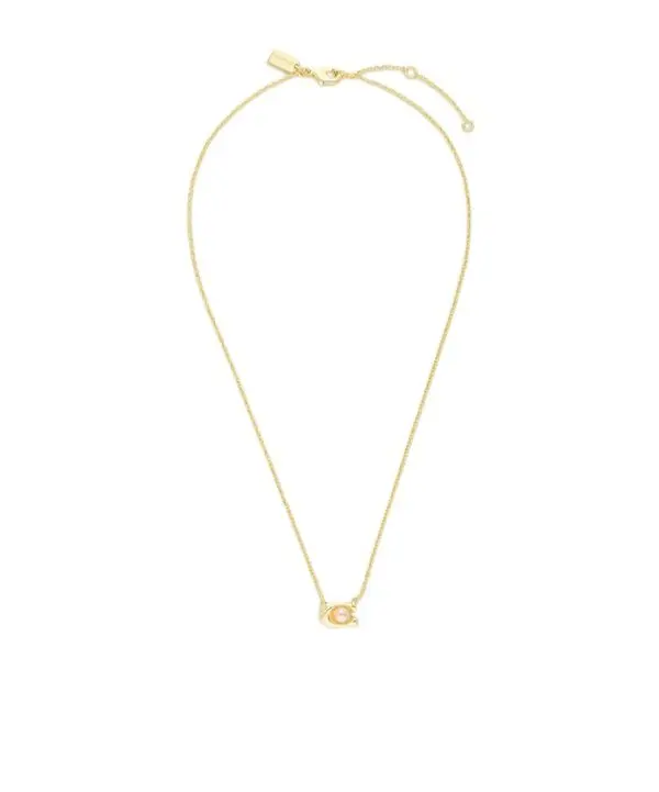 COACH Iconic C-shape Pendant Necklace