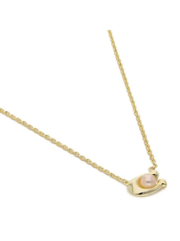COACH Iconic C-shape Pendant Necklace