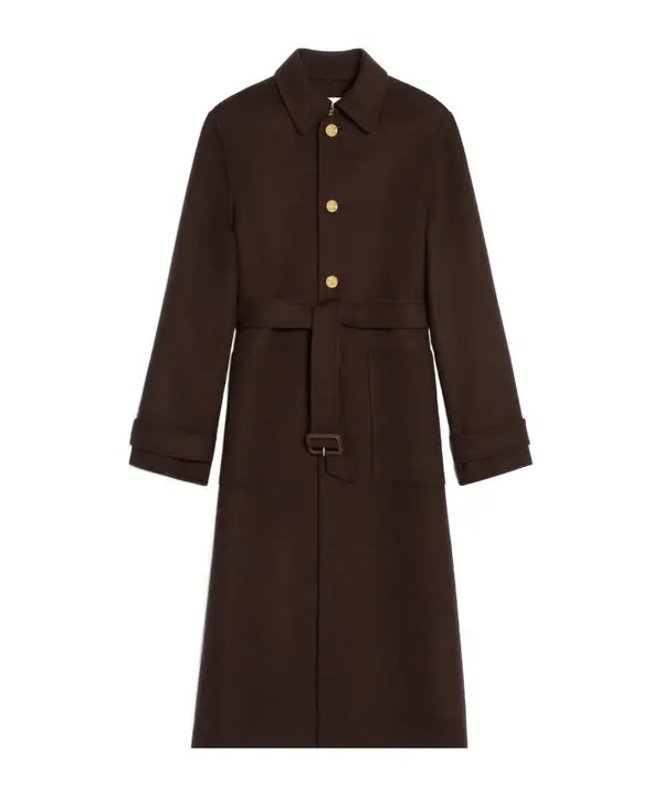 Celine Double Face Cashmere Coat - Brown