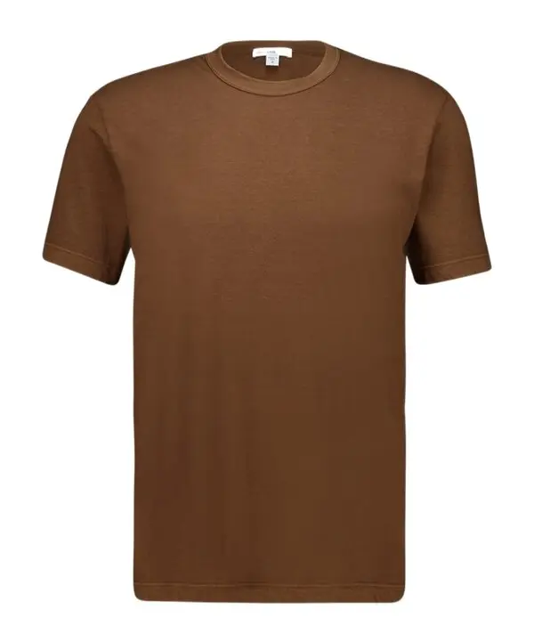 JAMES PERSE Crewneck Short-sleeved T-shirt - Gingerbread Brown