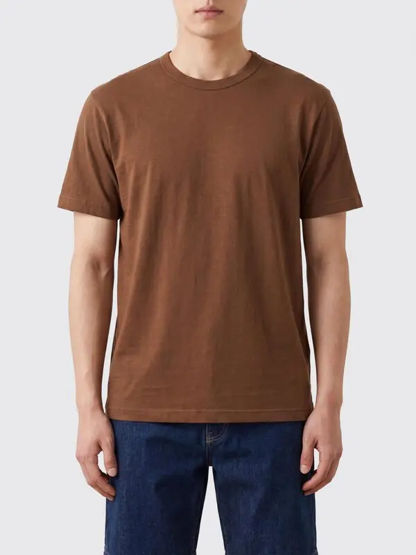 JAMES PERSE Crewneck Short-sleeved T-shirt - Gingerbread Brown