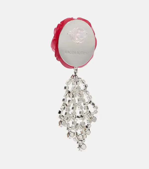 Magda Butrym Crystal-embellished Floral Drop Earrings