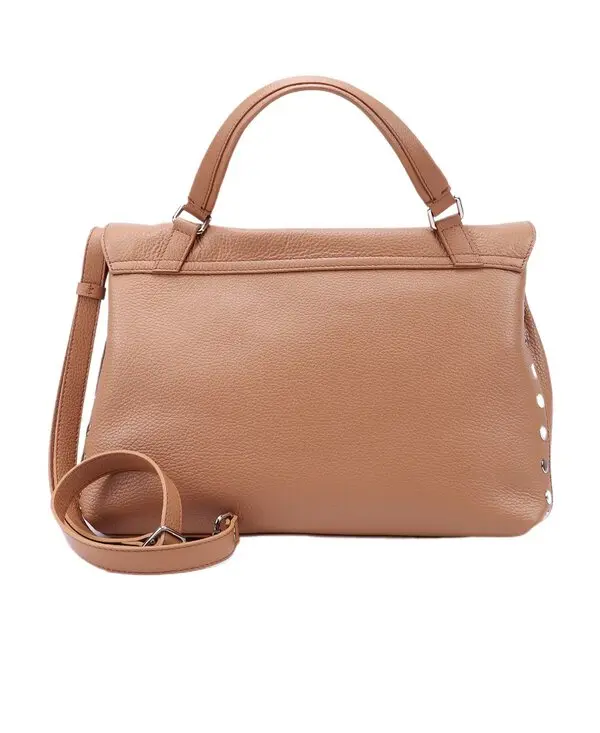 ZANELLATO Studded Shoulder Bag - Brown