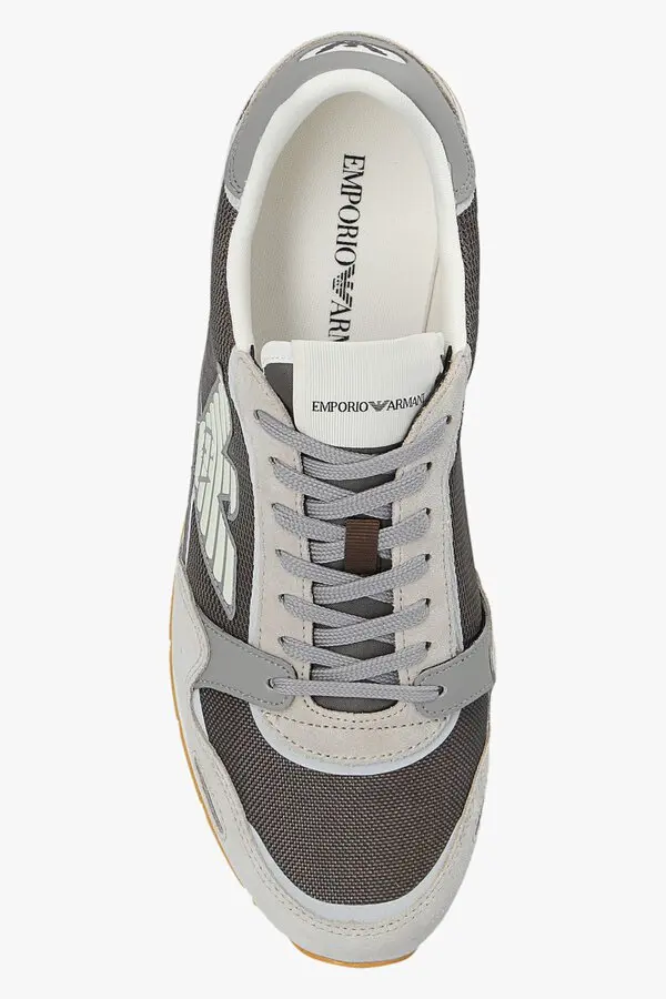 Emporio Armani Paneled Low-top Sneakers