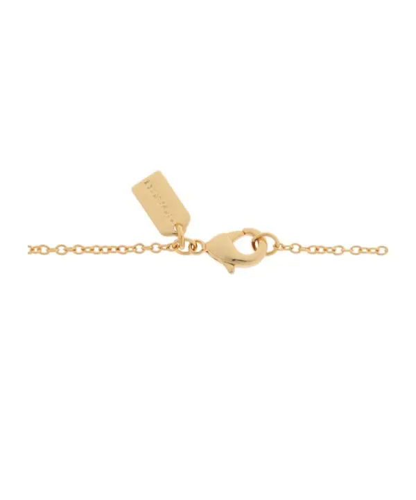 COACH Embellished Pendant Chain-linked Necklace