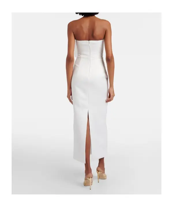 LEO Floral-appliqué Maxi Dress