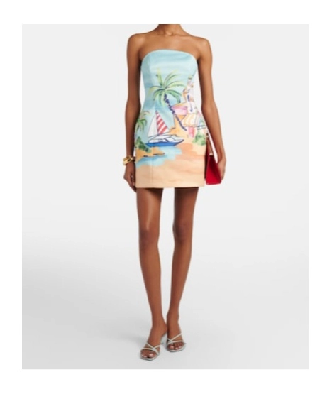 LEO Printed Bustier Dress