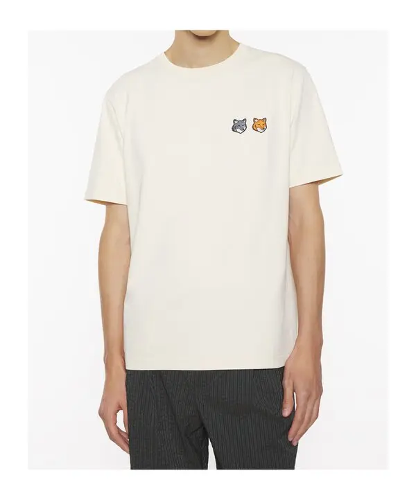 Maison Kitsuné Fox Embroidered Crewneck T-shirt